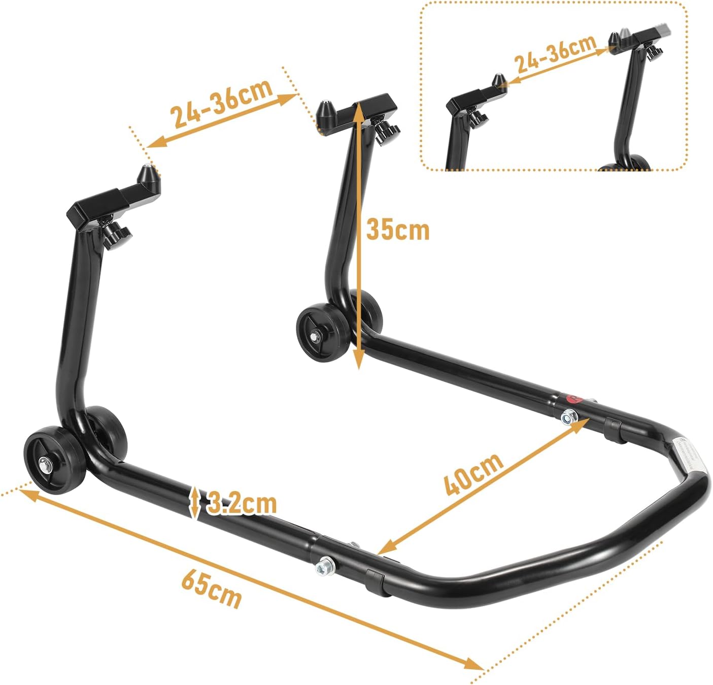 Lève moto avant à support conique - Béquille moto