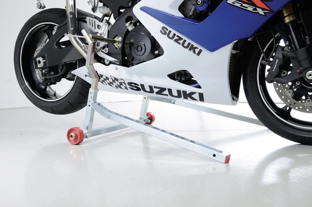 Comment lever sa moto avec une béquille d'atelier - Béquille moto